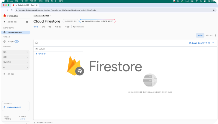 Google Firestore 프로젝트 설정하기